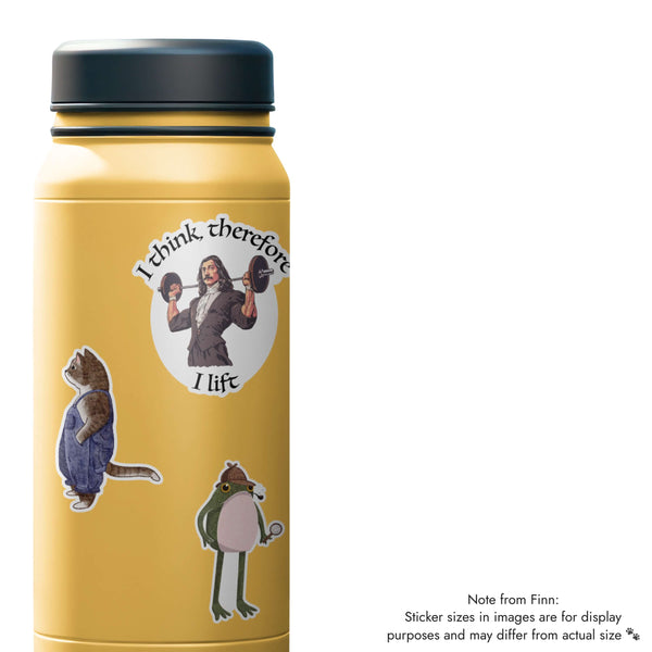 Cat in Overalls Sticker – Quixotic Fibers
