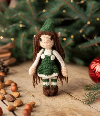 Elfie Doll Kit - Green – Quixotic Fibers